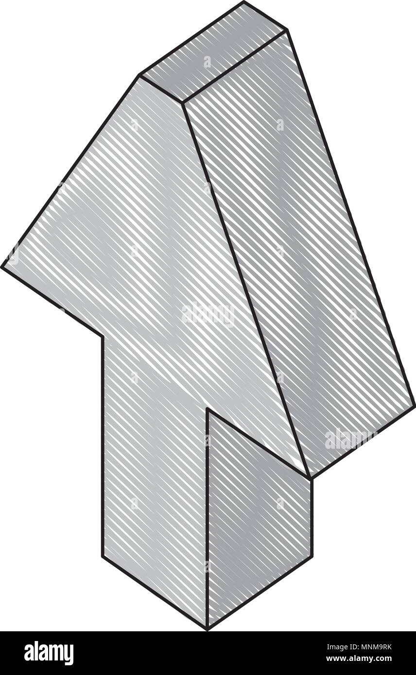 arrow up isometric icon Stock Vector Image & Art - Alamy