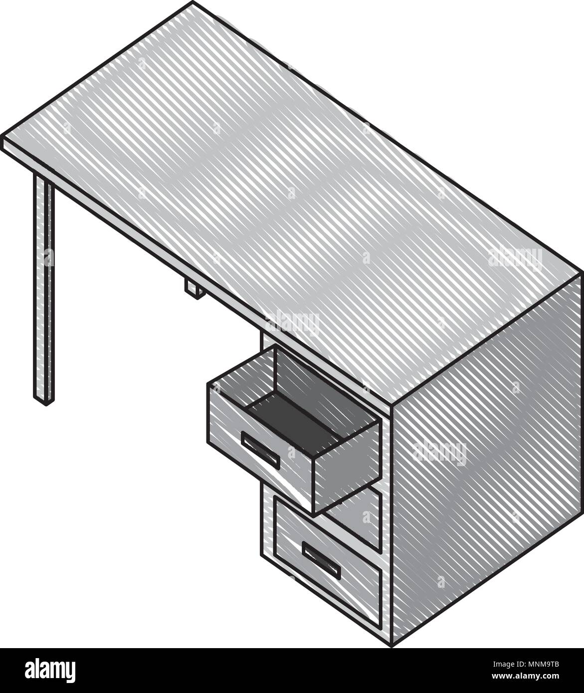 office desk isometric icon Stock Vector Image & Art - Alamy