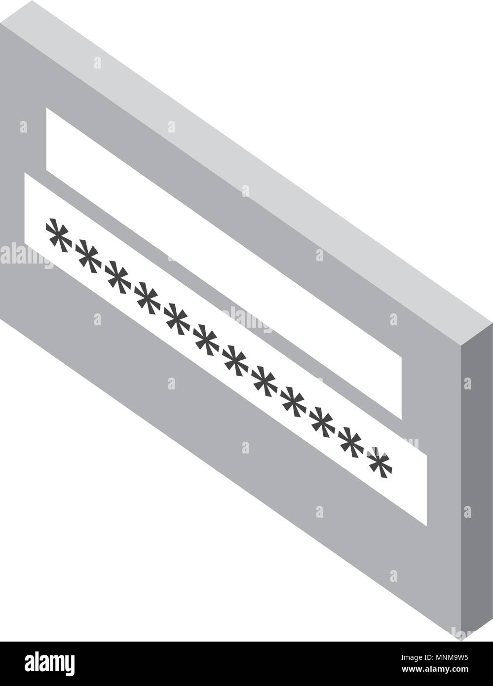 Login password isometric icon hi-res stock photography and images - Alamy