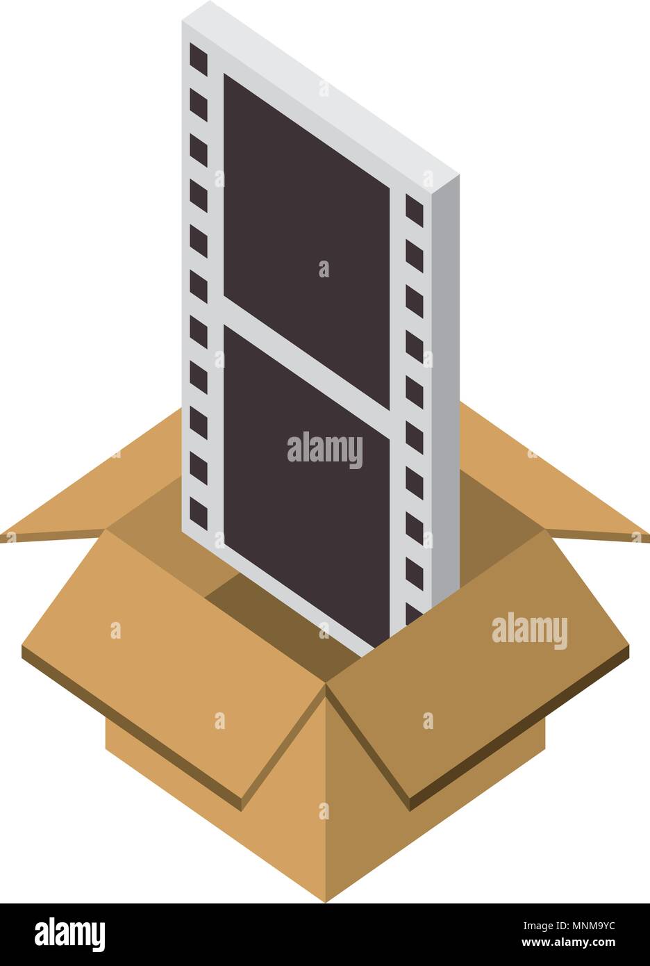 box carton with video format isometric icon Stock Vector Image & Art ... box carton with video format isometric icon Stock Vector Image & Art ...