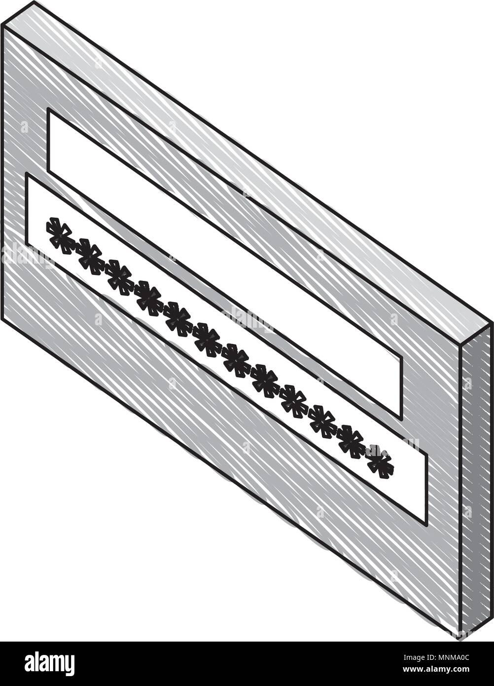 Login password isometric icon hi-res stock photography and images - Alamy