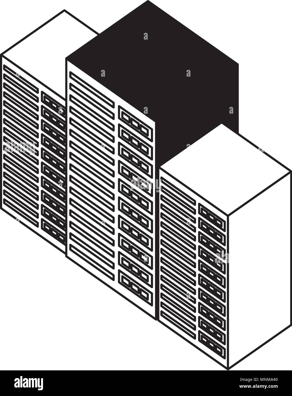server data center isometric icon Stock Vector Image & Art - Alamy