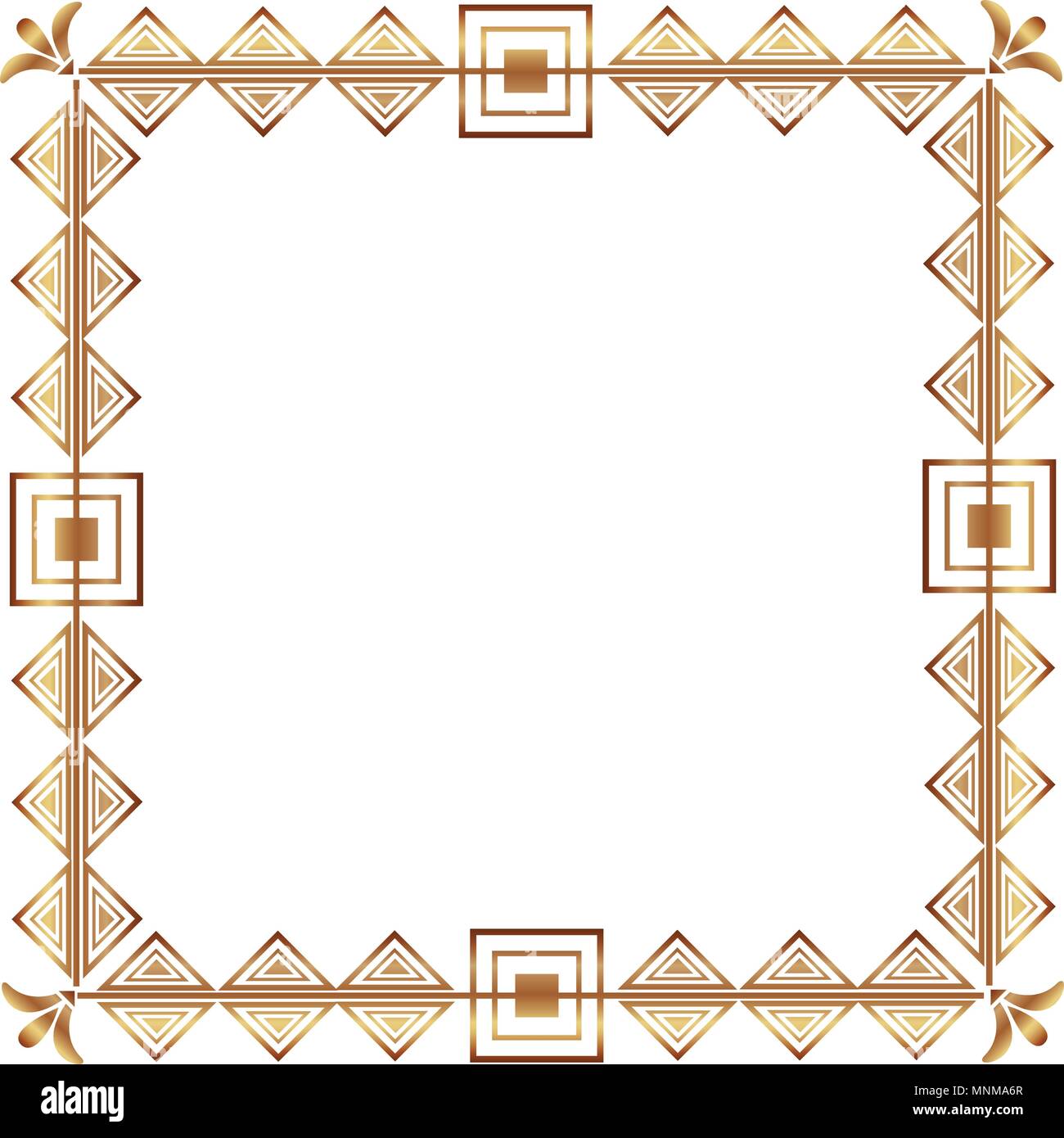 square victorian golden frame Stock Vector Image & Art - Alamy