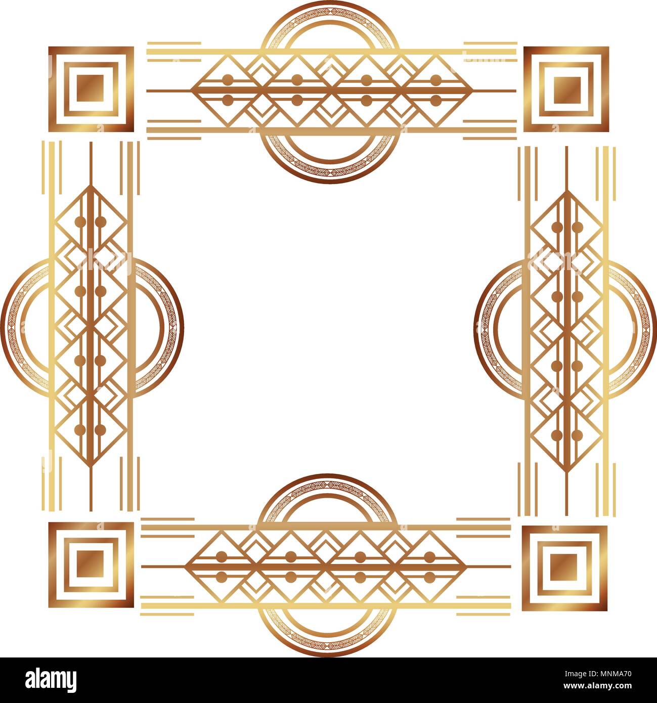 square victorian golden frame Stock Vector Image & Art - Alamy