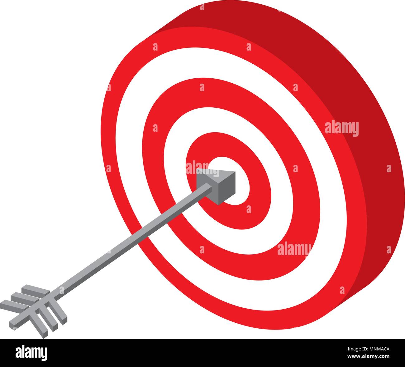 target with arrow isometric icon Stock Vector Image & Art - Alamy