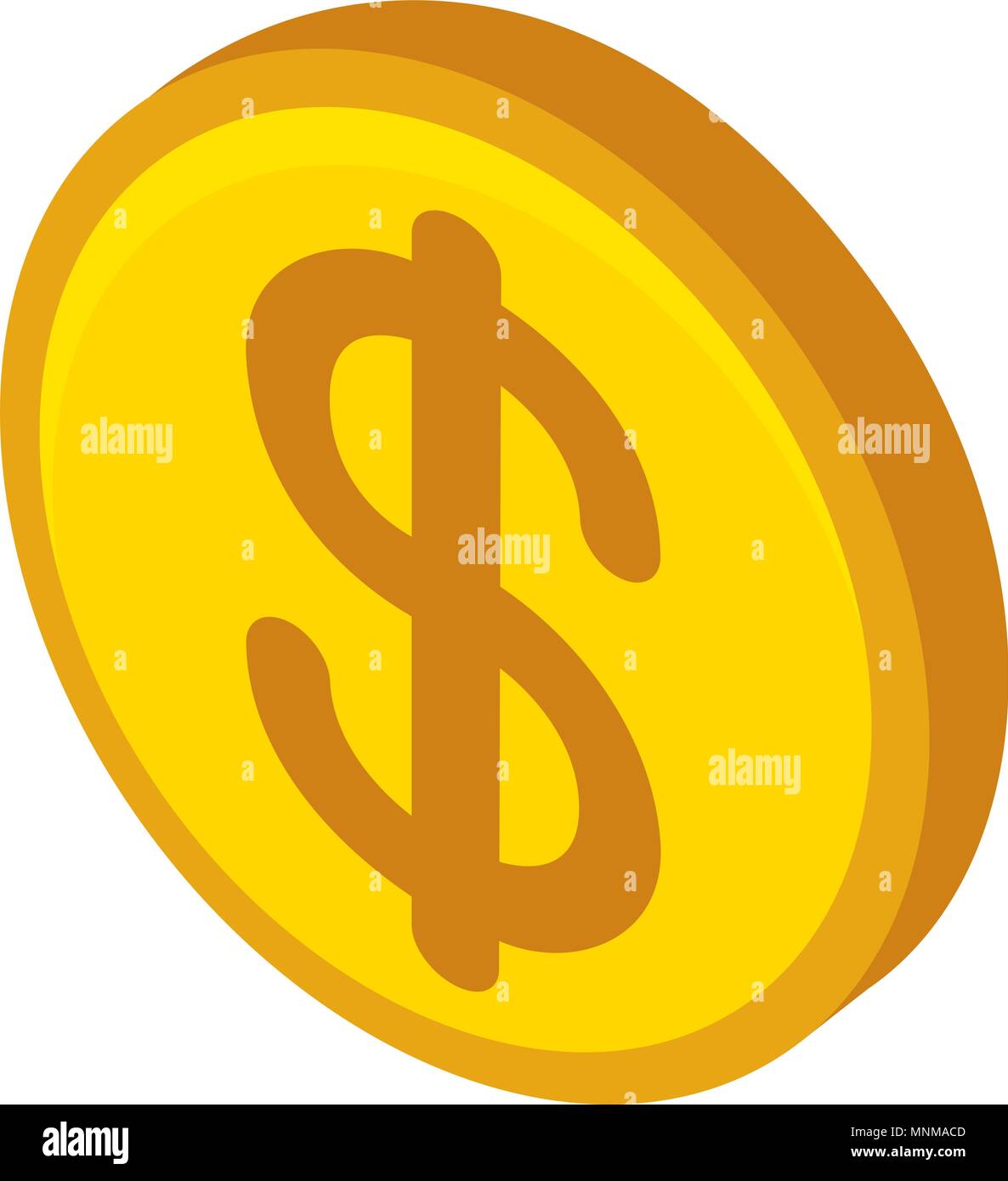 money coin isometric icon Stock Vector Image & Art - Alamy
