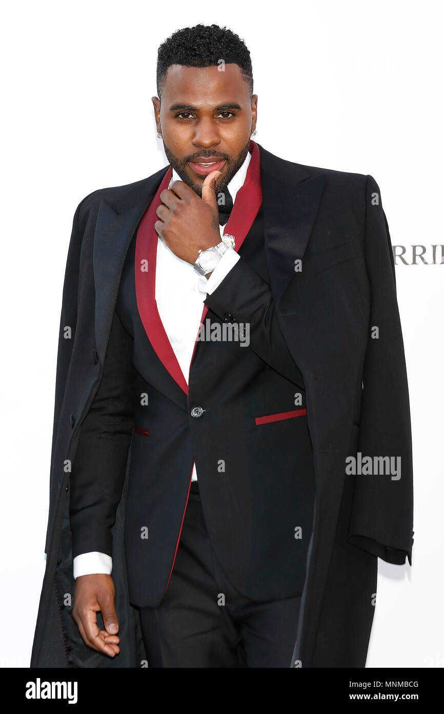 Cannes, France. 17th May 2018. Jason Derulo at the amfAR 25th Annual ...