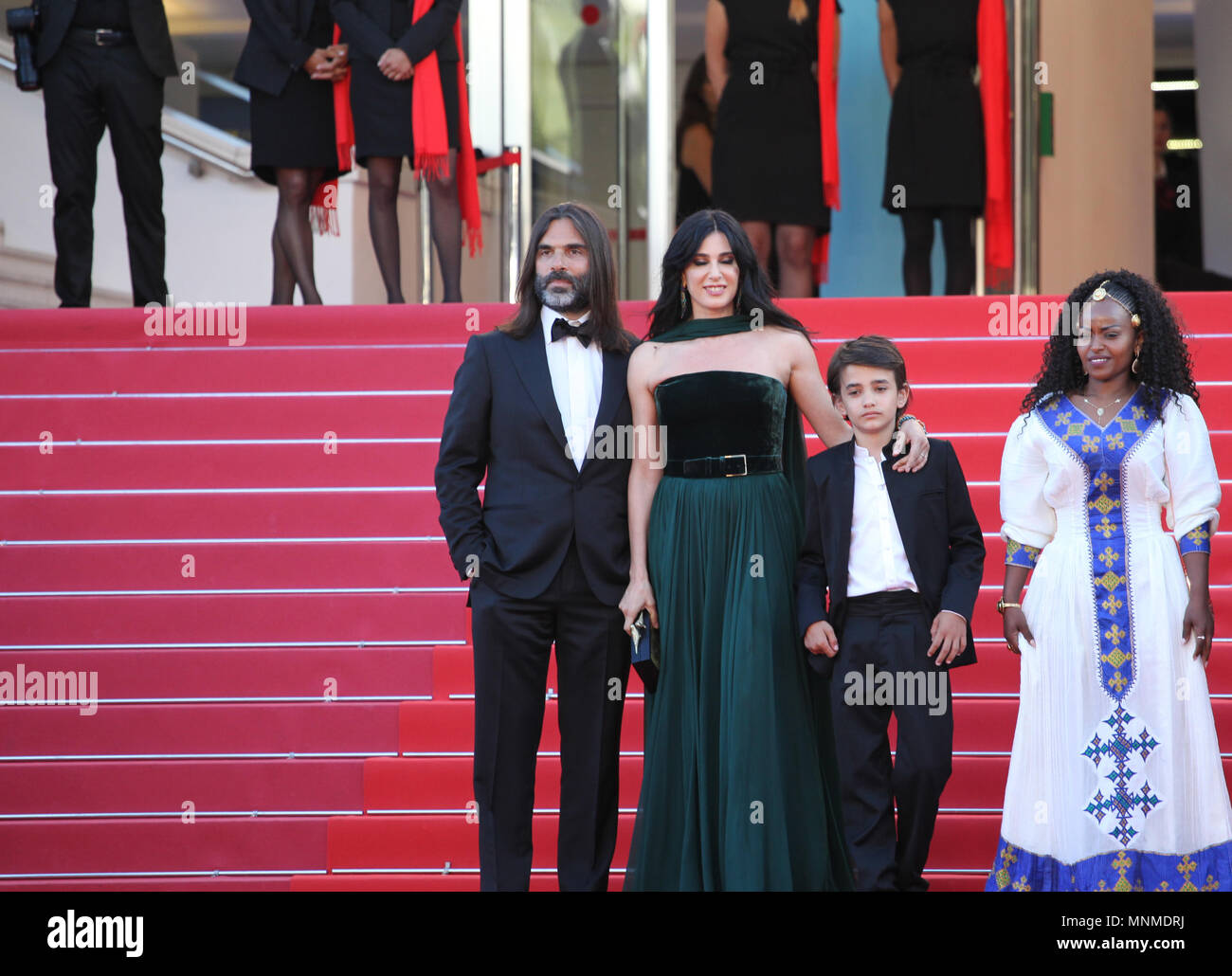 Cannes, France. 17th May 2018. Khaled Mouzanar, director Nadine Labaki ...