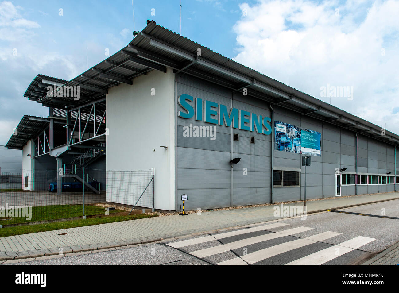 Trutnov, Czech Republic. 18th May, 2018. Production plant of Siemens ...