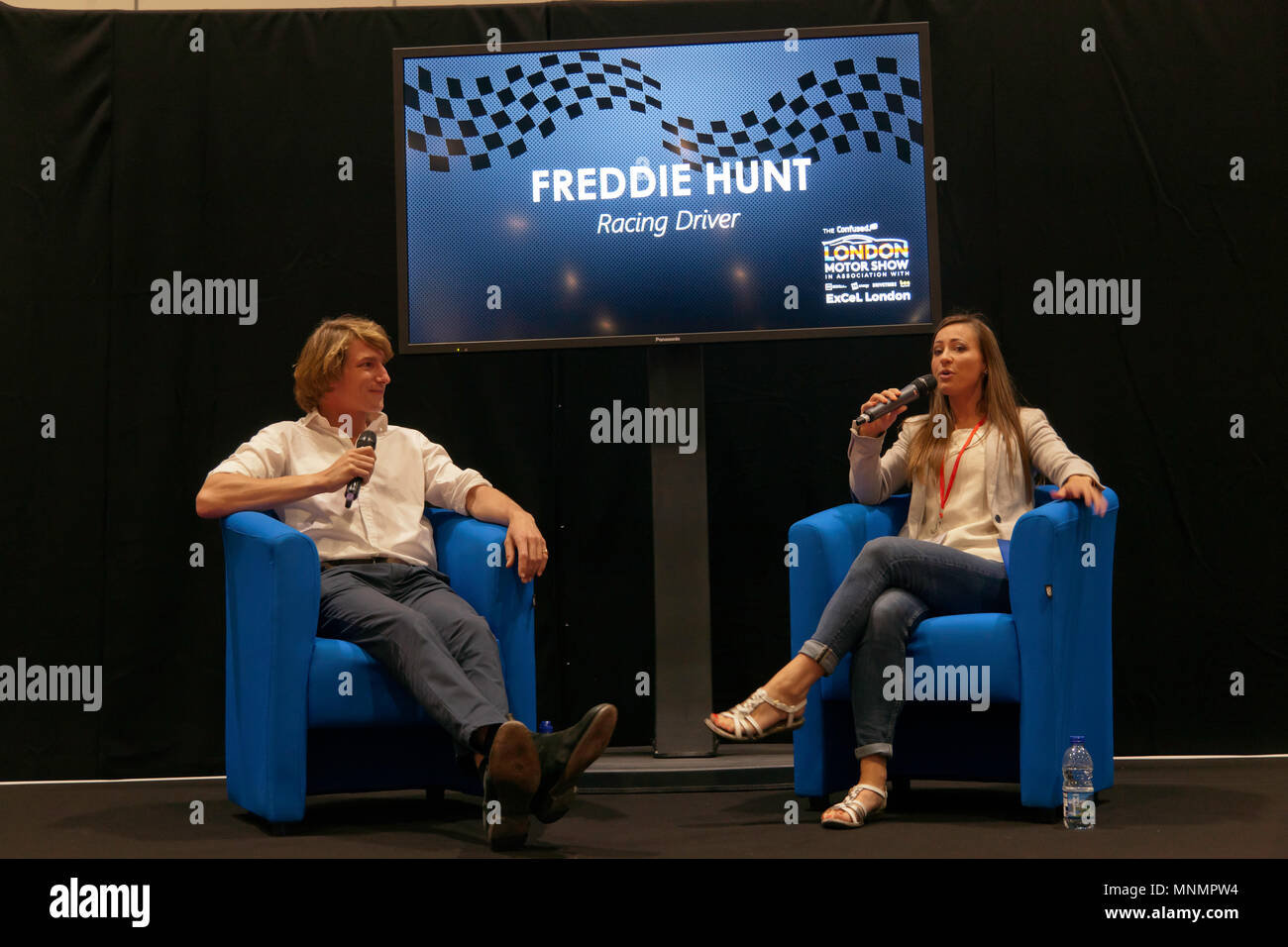 Racing Driver, Freddie Hunt in a Q&A session with Rebecca Jackson at ...