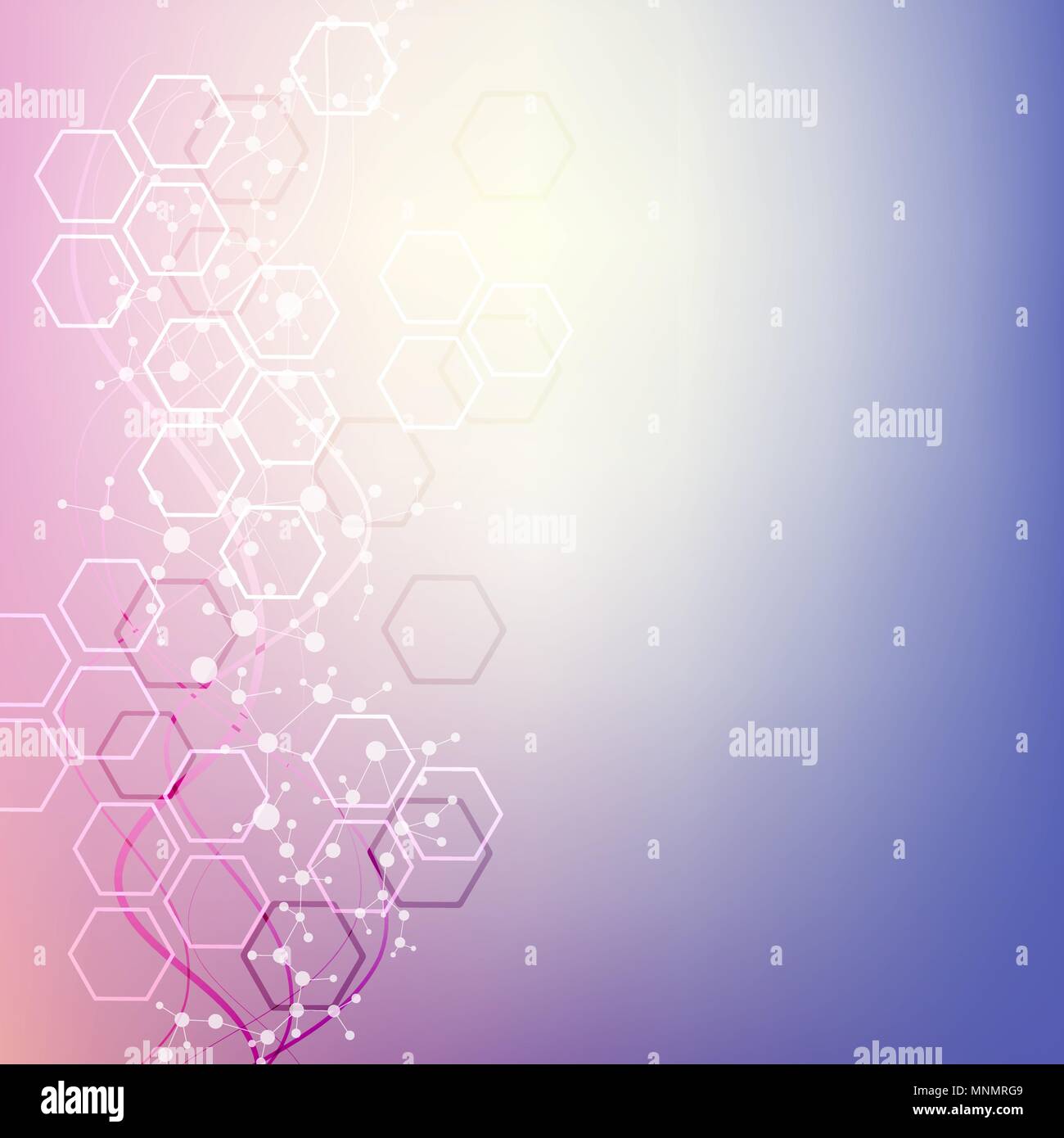 Hexagonal Abstract Background Big Data Visualization Global Network
