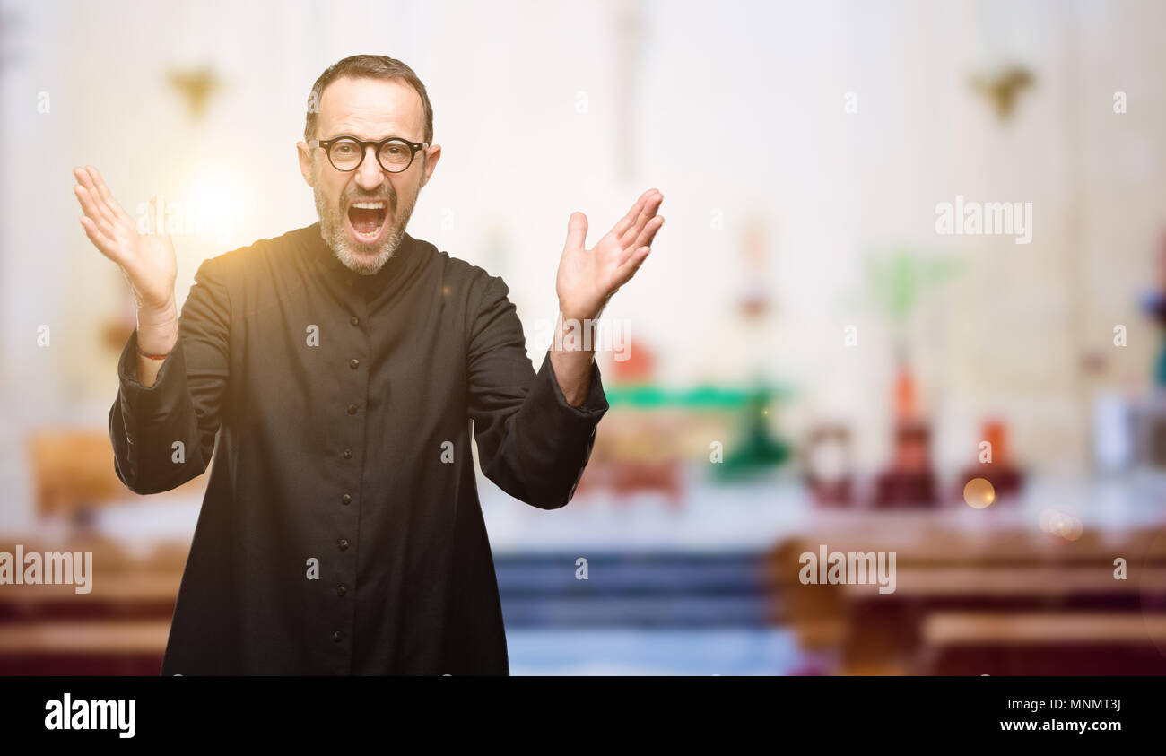 Priest surprised hi-res stock photography and images - Alamy