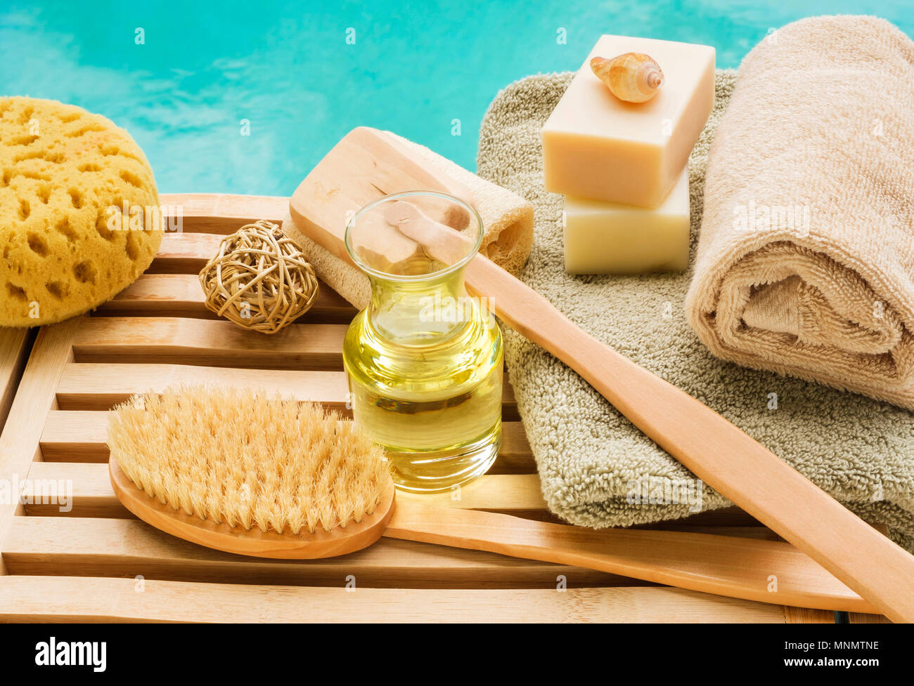 Accessories for spa treatment Stock Photo - Alamy