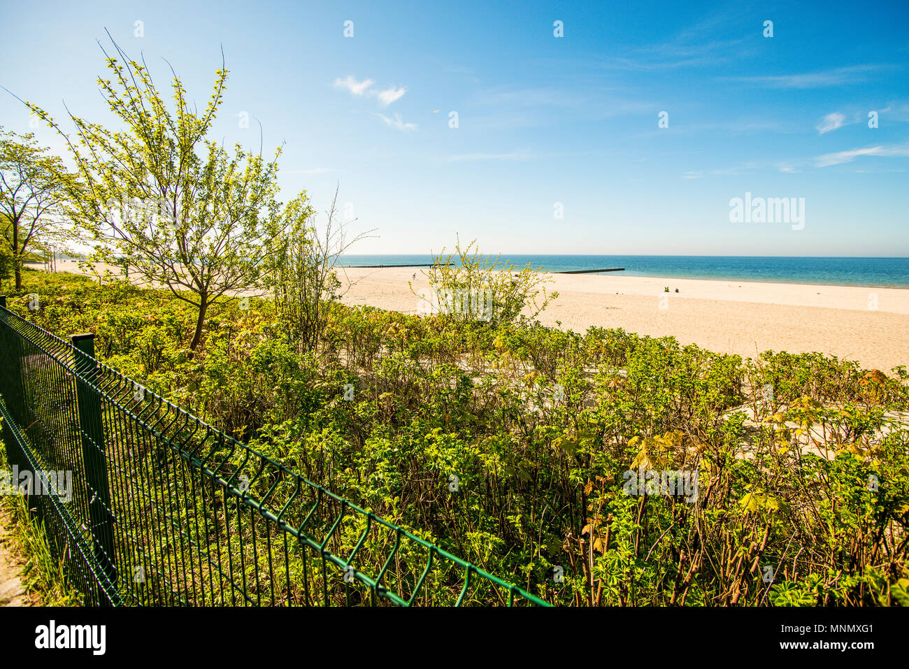 Ustka poland beach promenade hi-res stock photography and images - Alamy