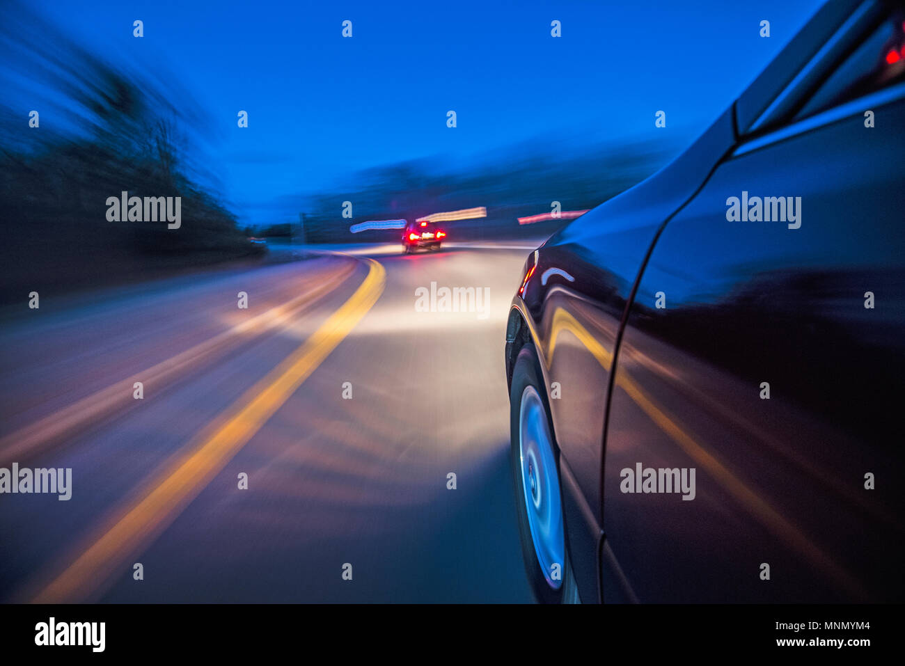 Car on highway Stock Photo - Alamy