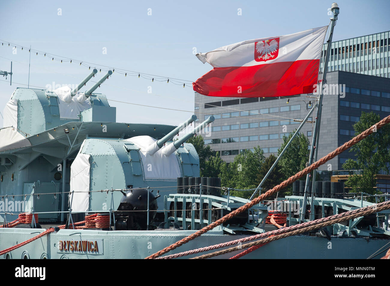 Museum ship ORP Blyskawica is a Grom class destroyer which served in ...