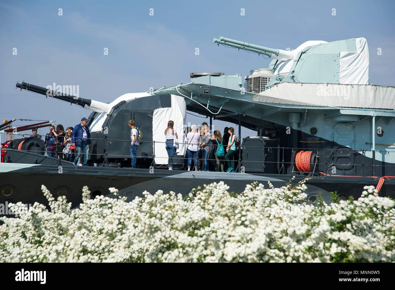 Museum ship ORP Blyskawica is a Grom class destroyer which served in ...