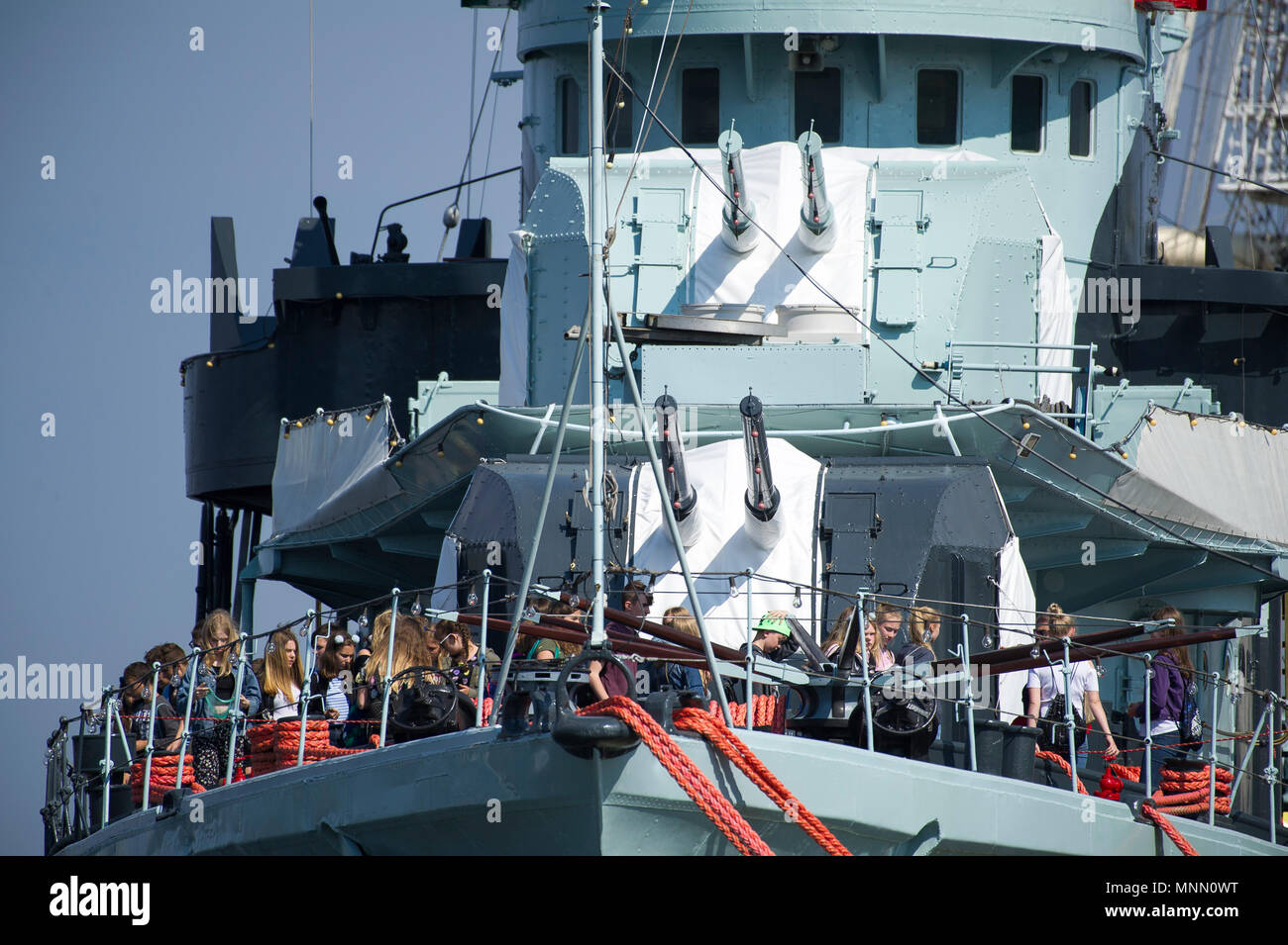 Museum ship ORP Blyskawica is a Grom class destroyer which served in ...