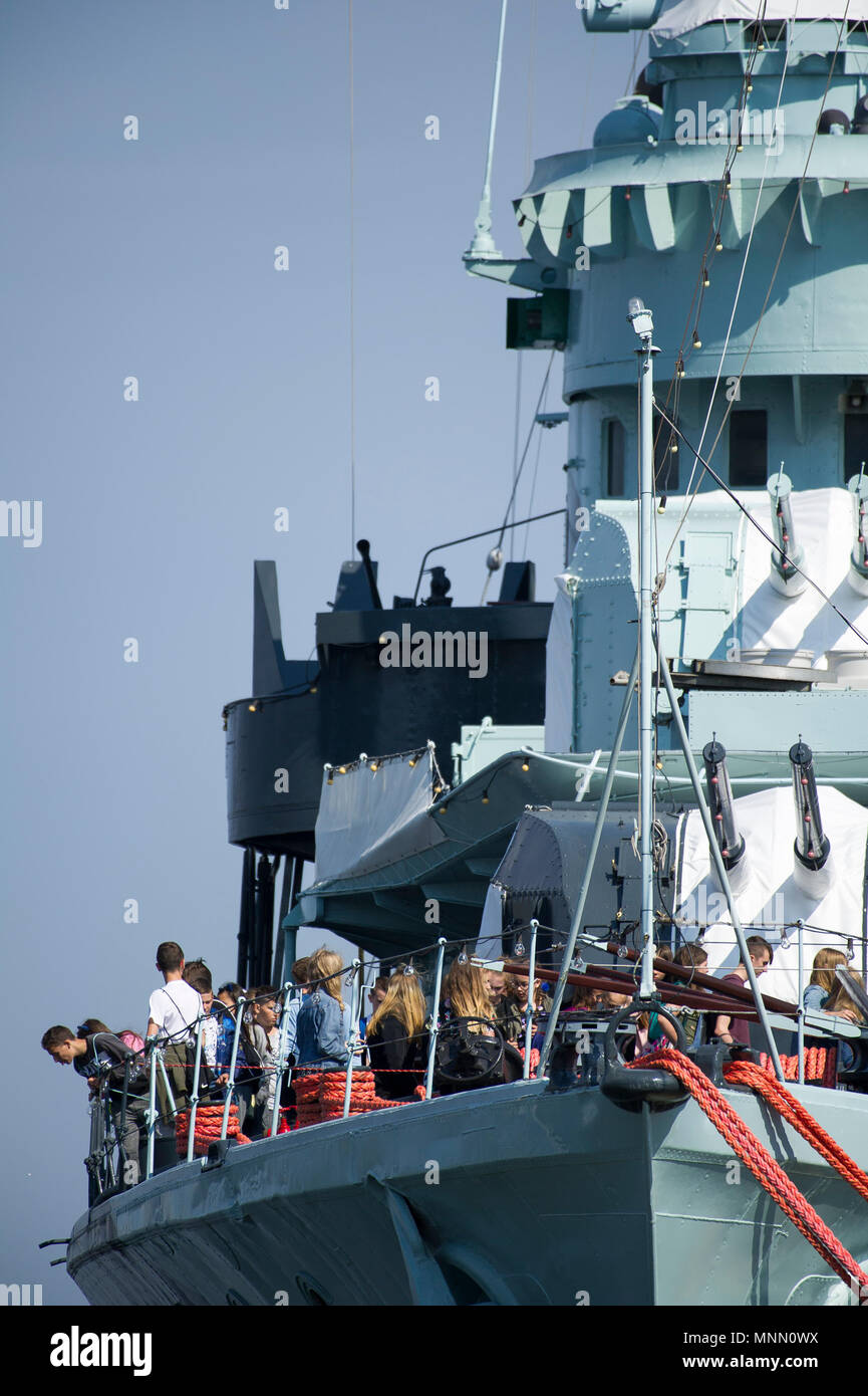 Museum ship ORP Blyskawica is a Grom class destroyer which served in ...