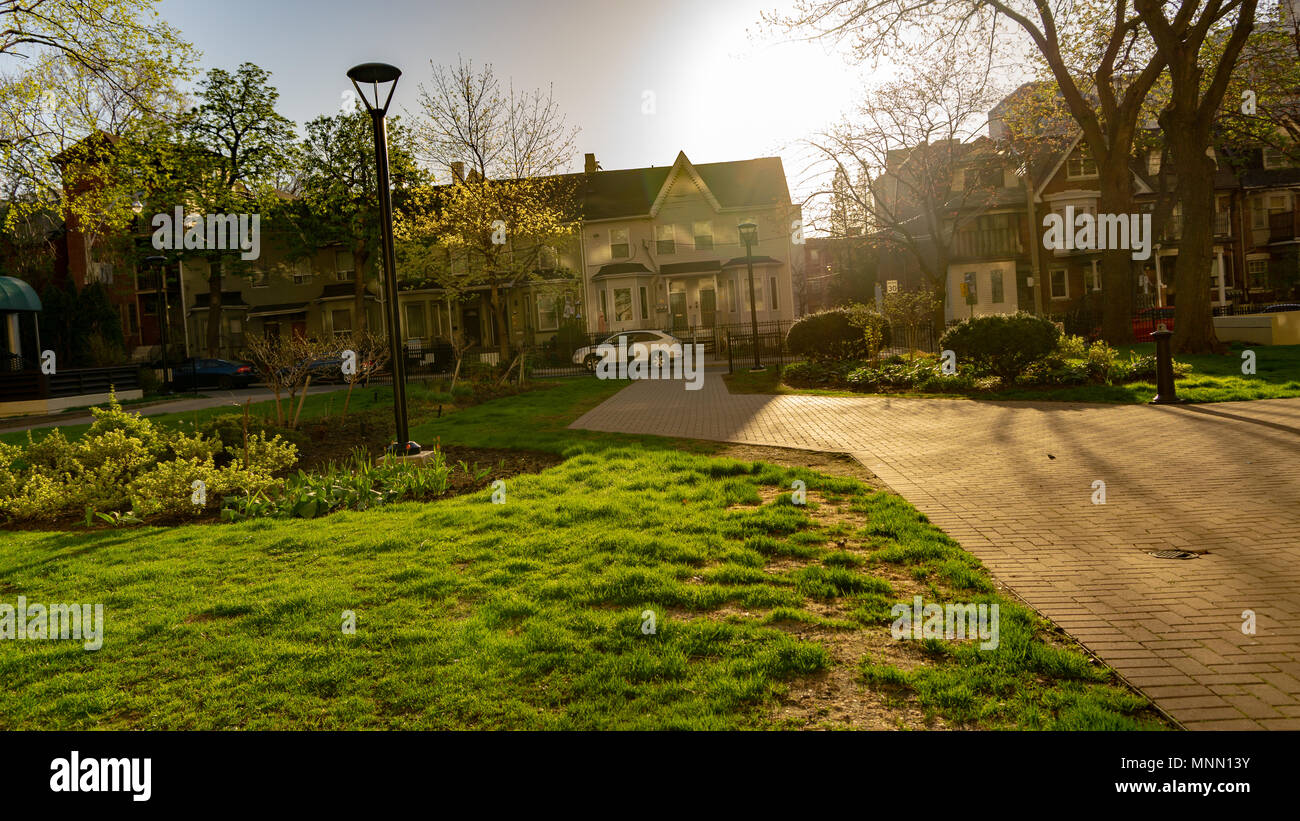 A beautiful summer morning in my neighbourhood Stock Photo - Alamy