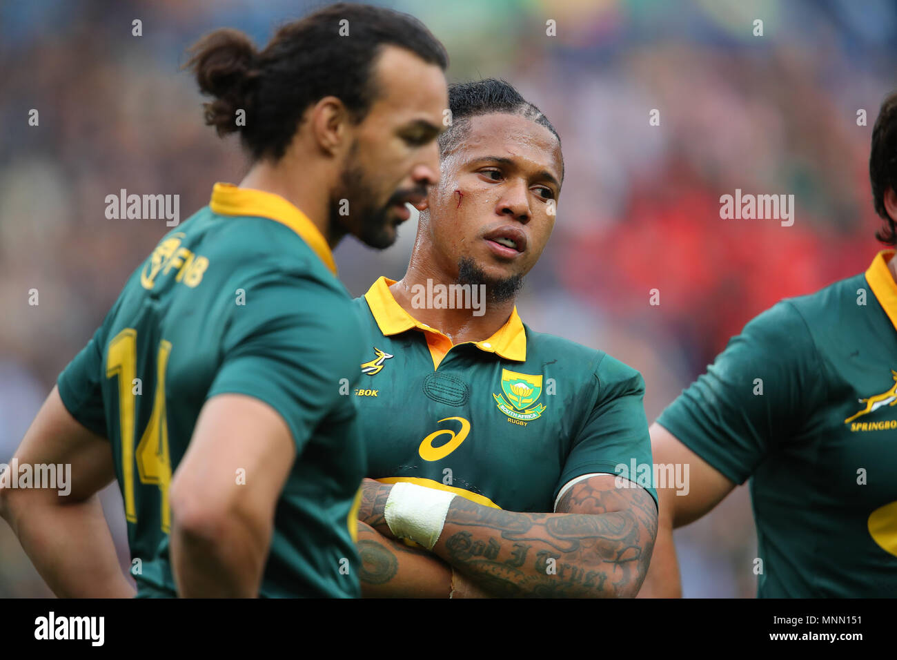 CAPE TOWN, SOUTH AFRICA - Saturday 7 October 2017, Elton Jantjies of ...