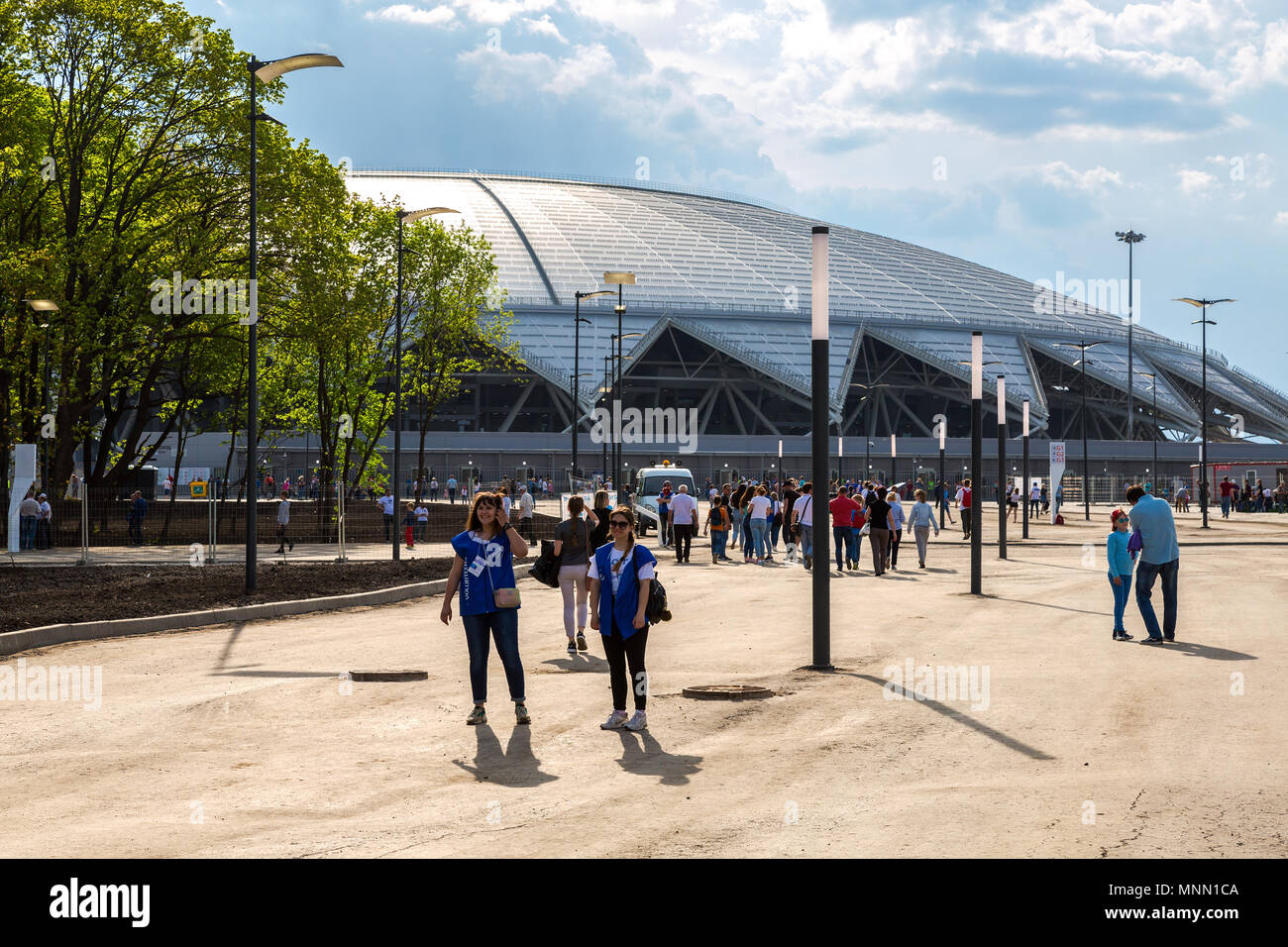 Samara, Russia - May 16, 2018: Samara Arena football stadium. Samara ...