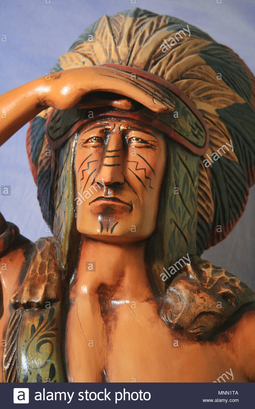 Wooden Cigar Store Indian High Resolution Stock Photography and Images ...