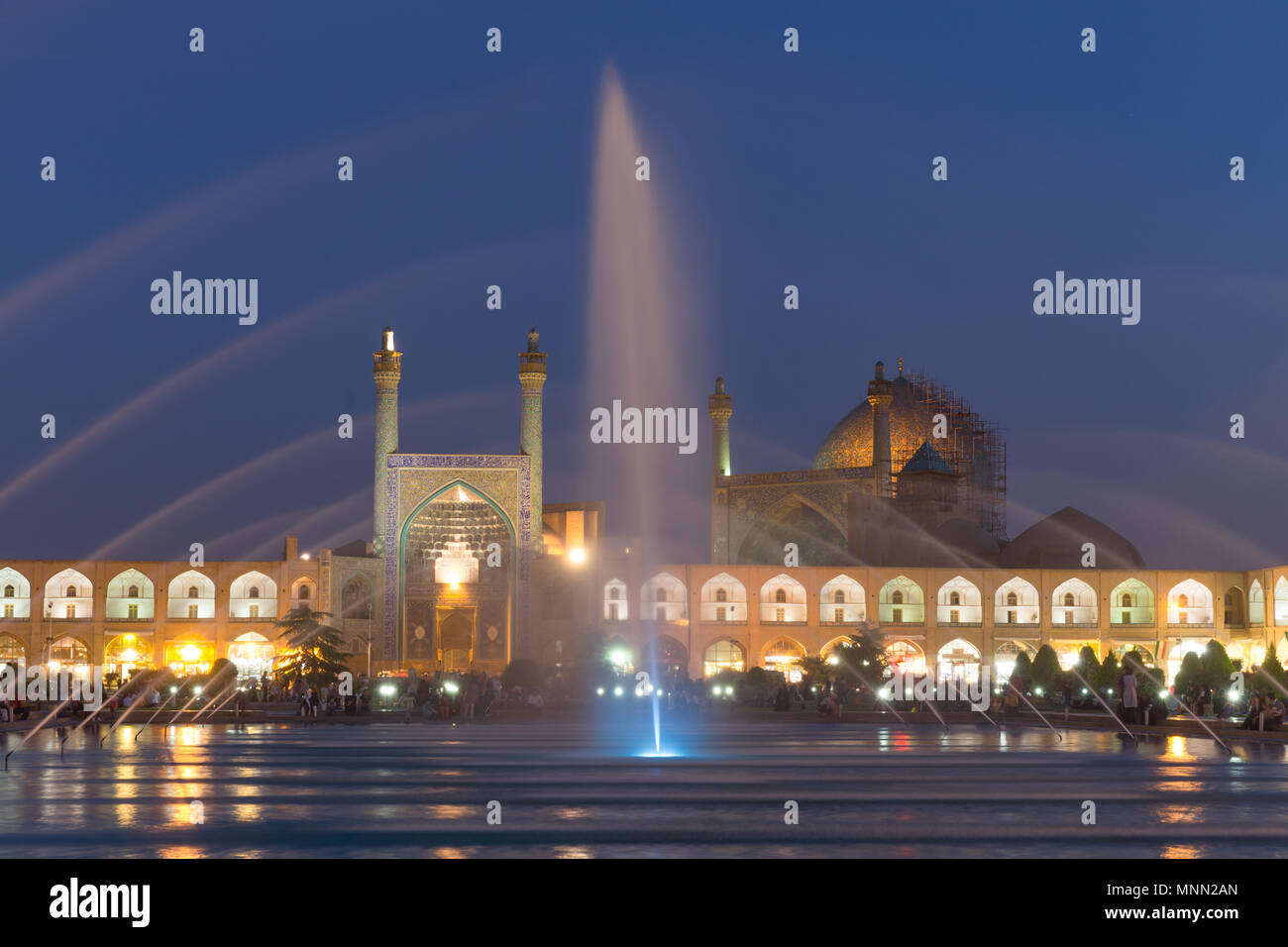 Imam Mosque (Masjed-e Imam) at Naghsh-e Jahan Square in Isfahan, Iran ...