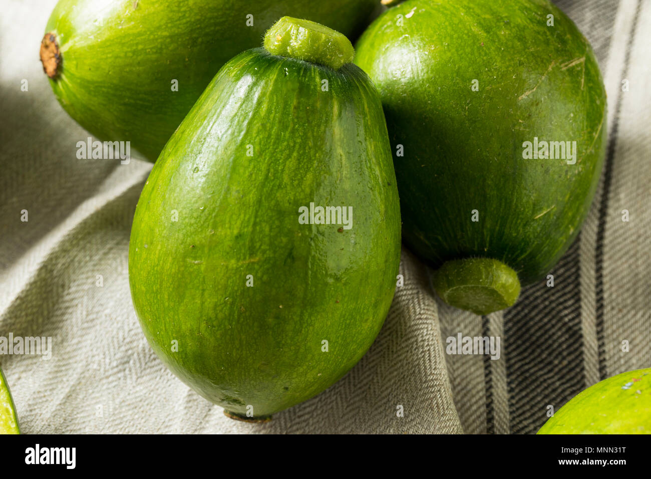 Raw Green Organic Korean Squash Ready to Cook Stock Photo - Alamy