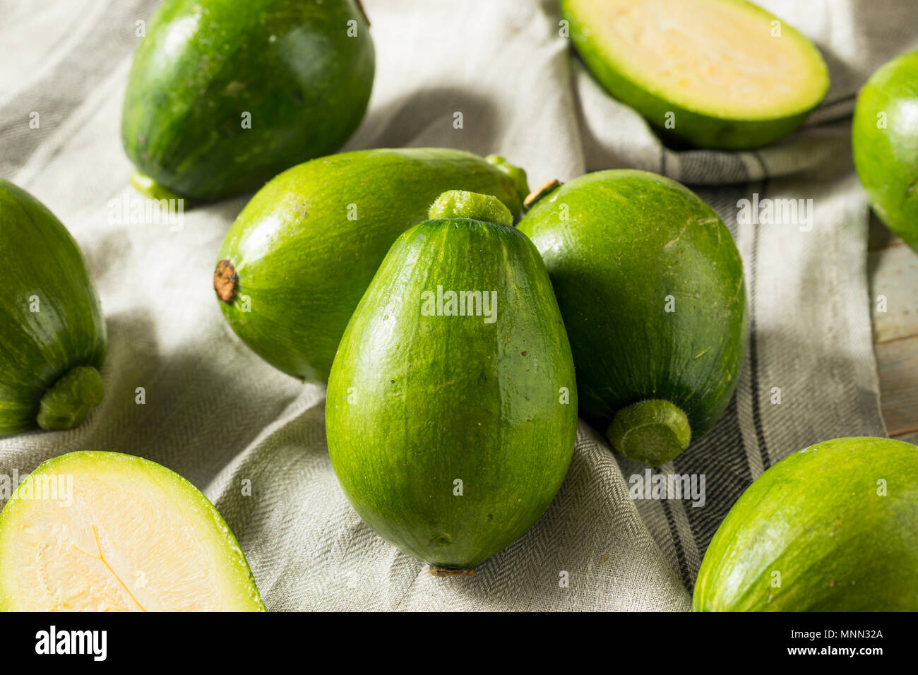 Raw Green Organic Korean Squash Ready to Cook Stock Photo - Alamy