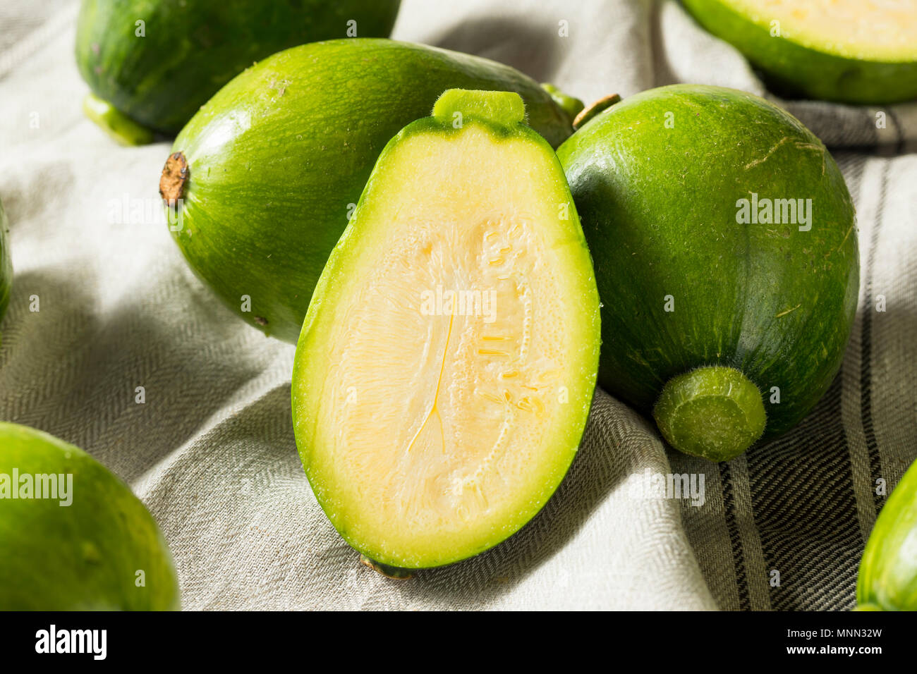 Raw Green Organic Korean Squash Ready to Cook Stock Photo - Alamy