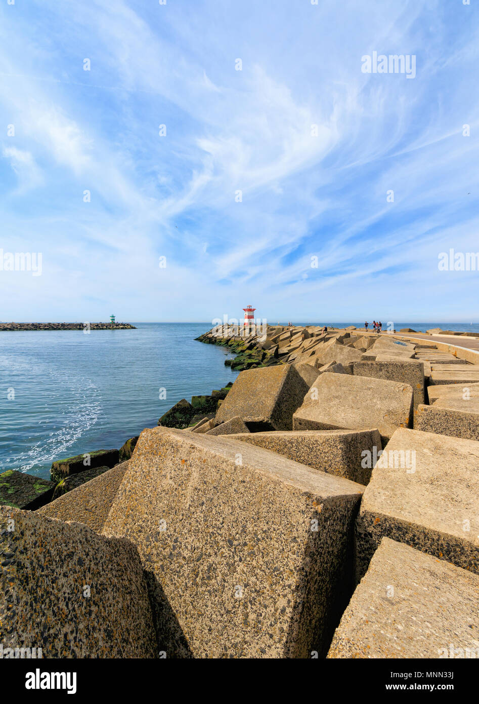 View of Lighthouse in Scheveningen Stock Photo - Alamy