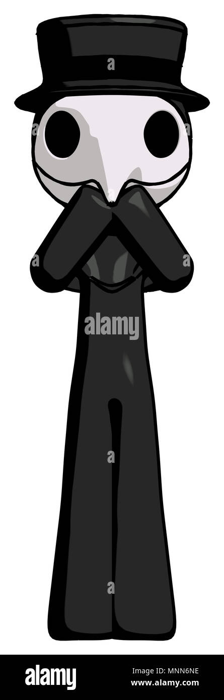 Black plague doctor man laugh, giggle, or gasp pose Stock Photo - Alamy