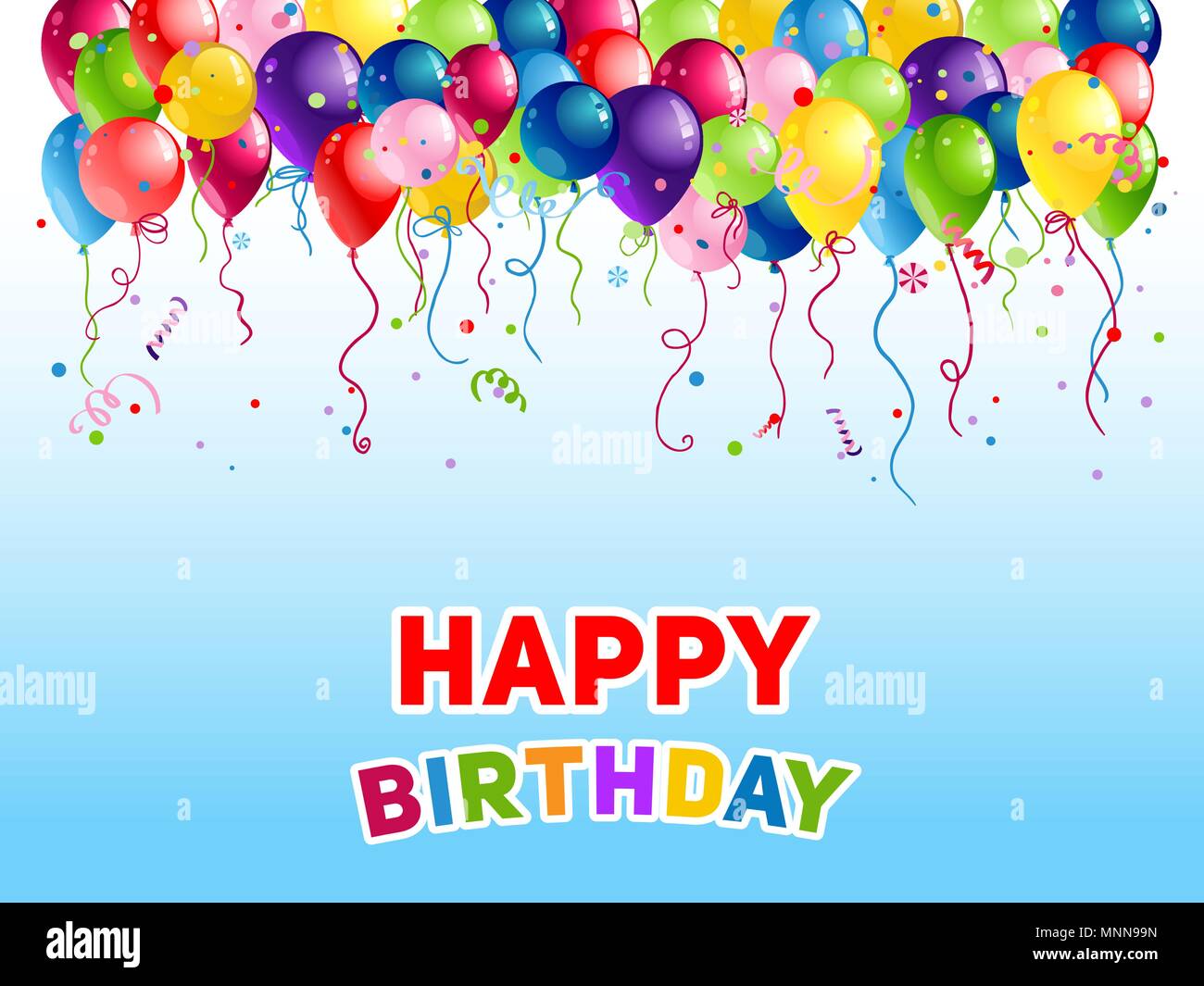 Birthday Bright holiday balloons Stock Vector Image & Art - Alamy