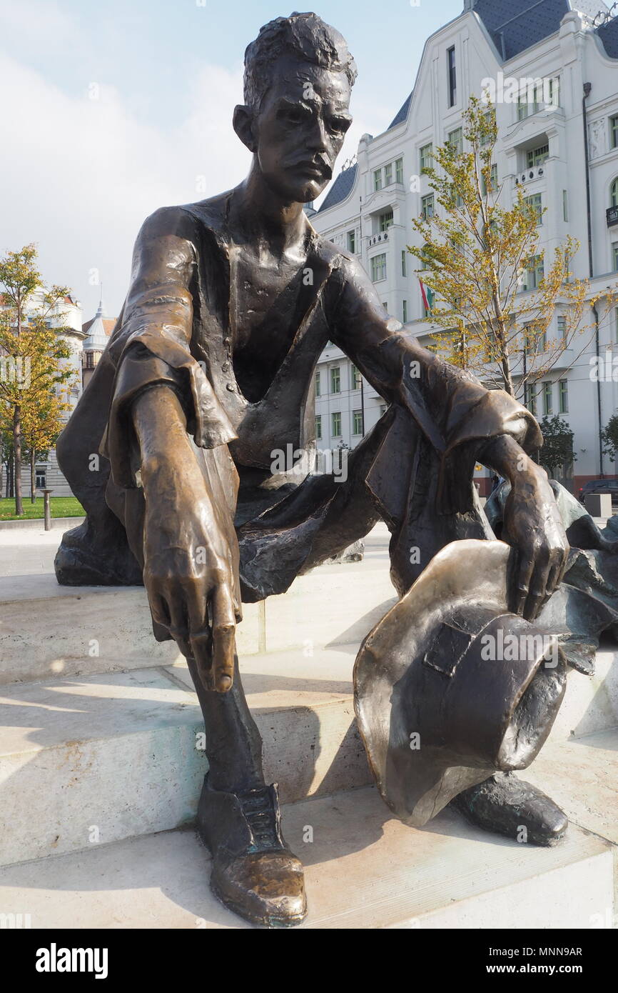 Statue of Attila József Stock Photo - Alamy