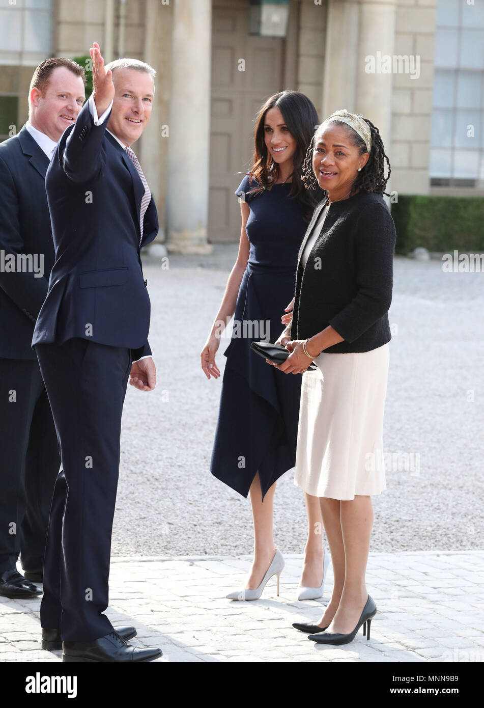 Meghan Markle and her mother, Doria Ragland, arriving at Cliveden House ...