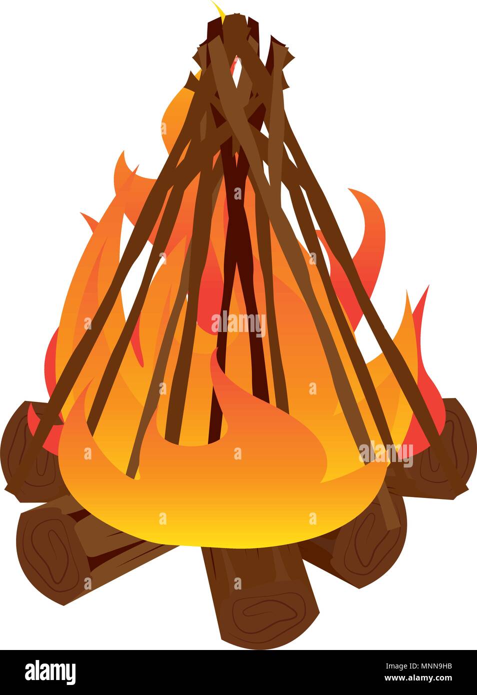 Family warm campfire Stock Vector Images - Alamy