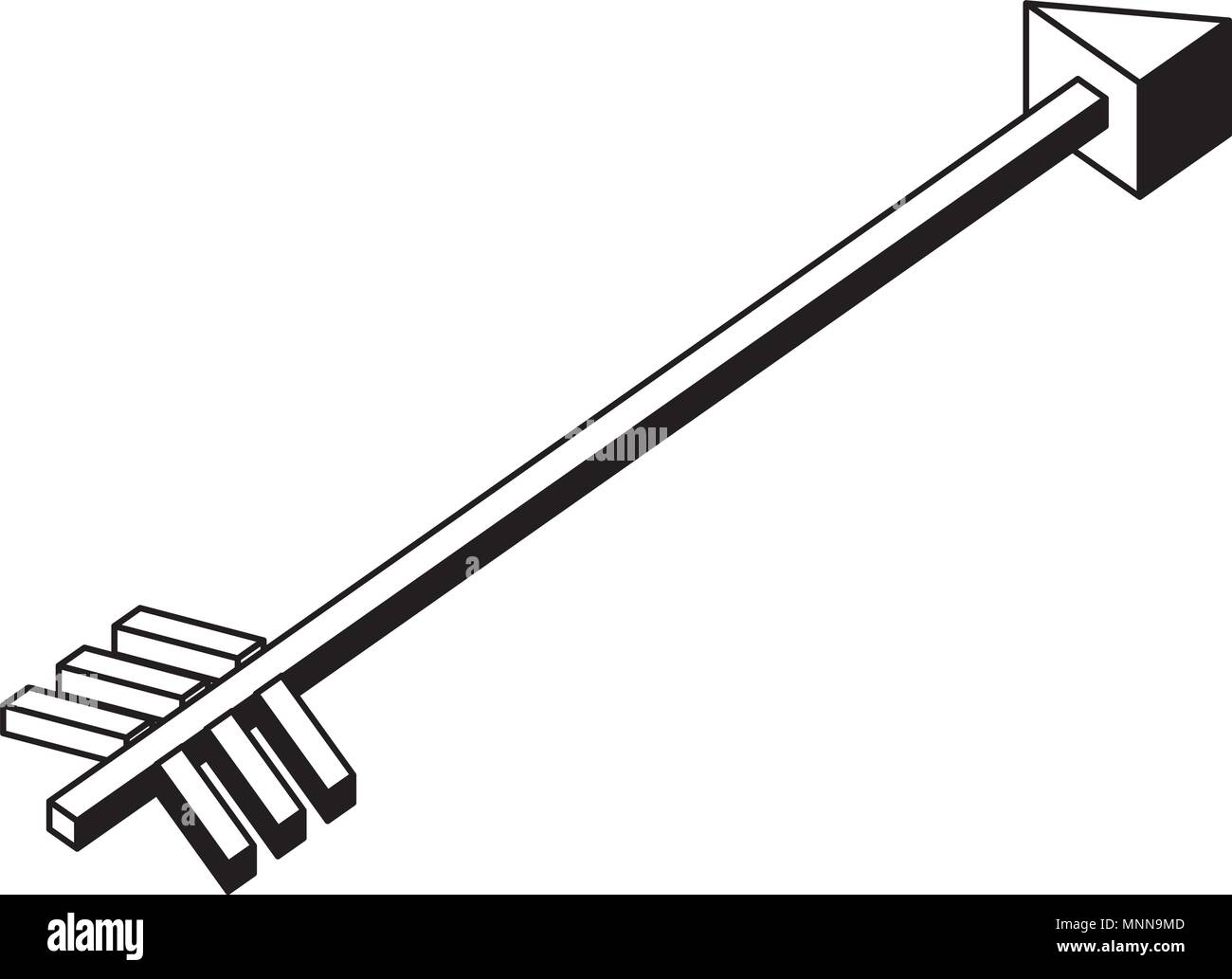 arrow for throw to target isometric icon Stock Vector Image & Art - Alamy