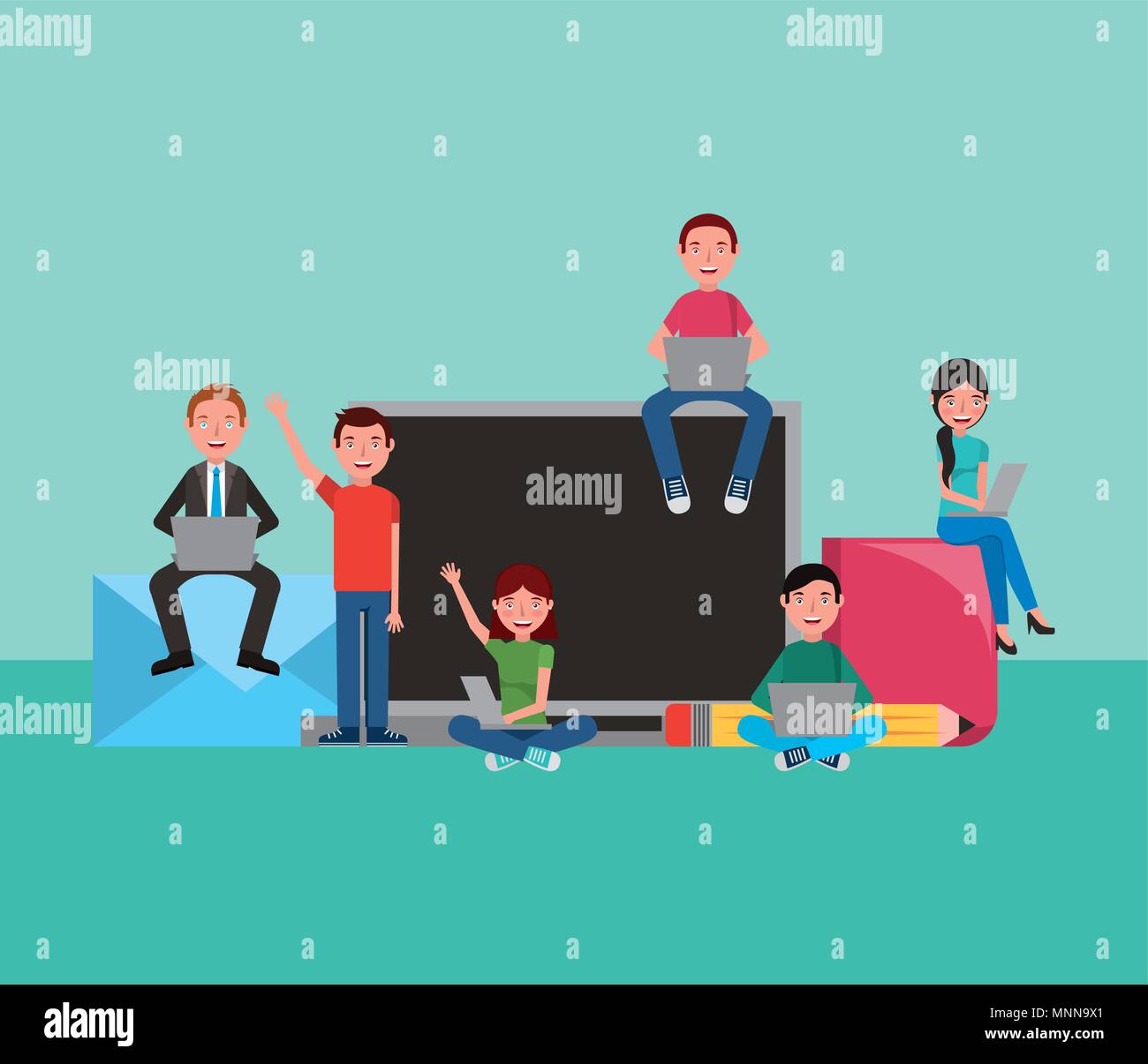 people learning education related Stock Vector Image & Art - Alamy