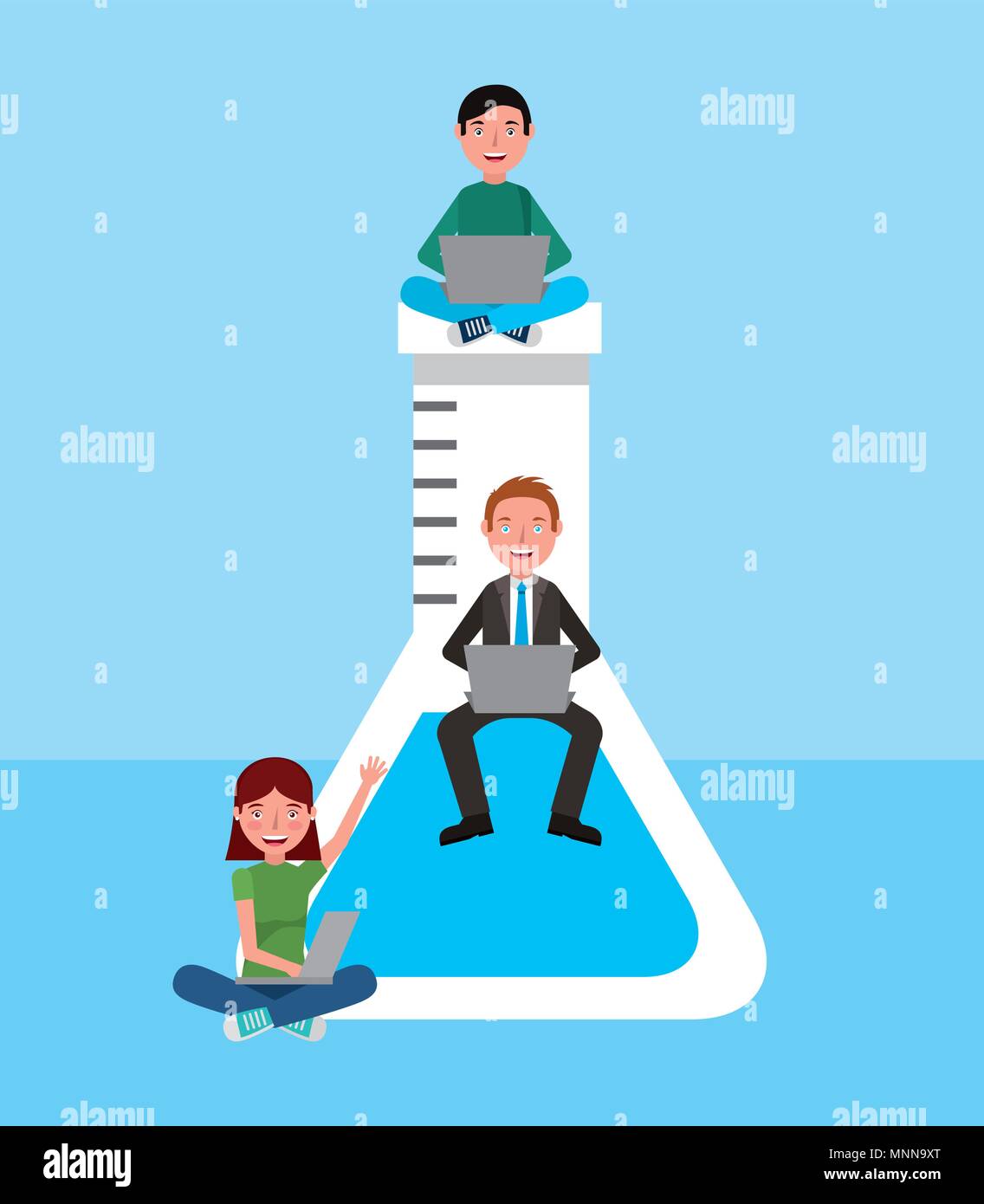 Computer college lab Stock Vector Images - Alamy