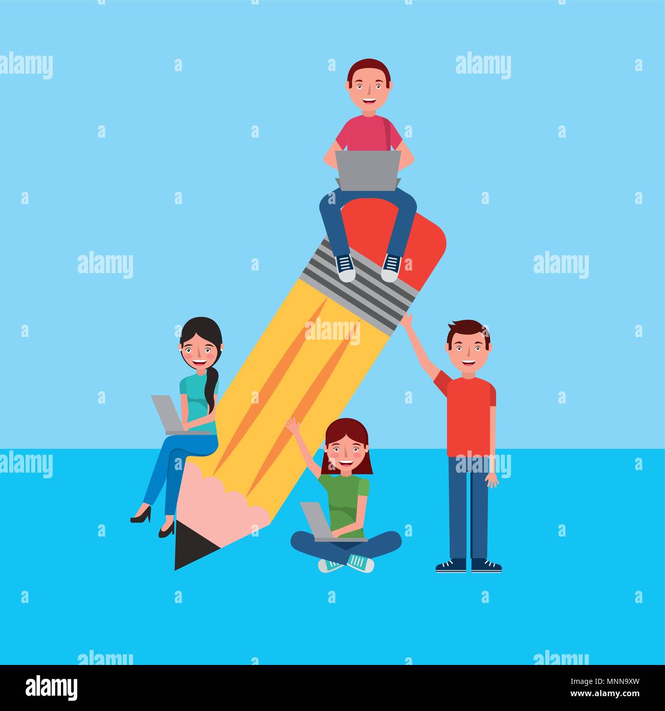 people learning education related Stock Vector Image & Art - Alamy