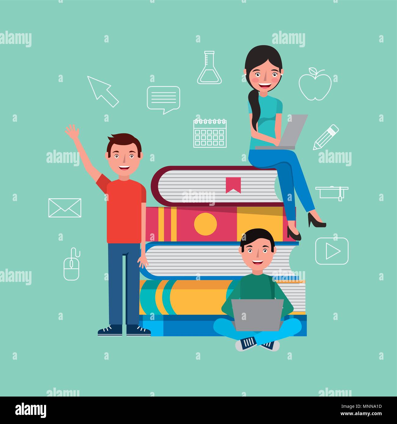 people learning education related Stock Vector Image & Art - Alamy