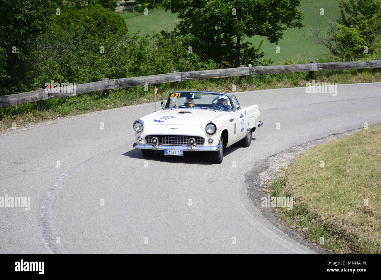 PESARO SAN BARTOLO , ITALY - MAY 17 - 2018 : FORD THUNDERBIRD 1956 on ...