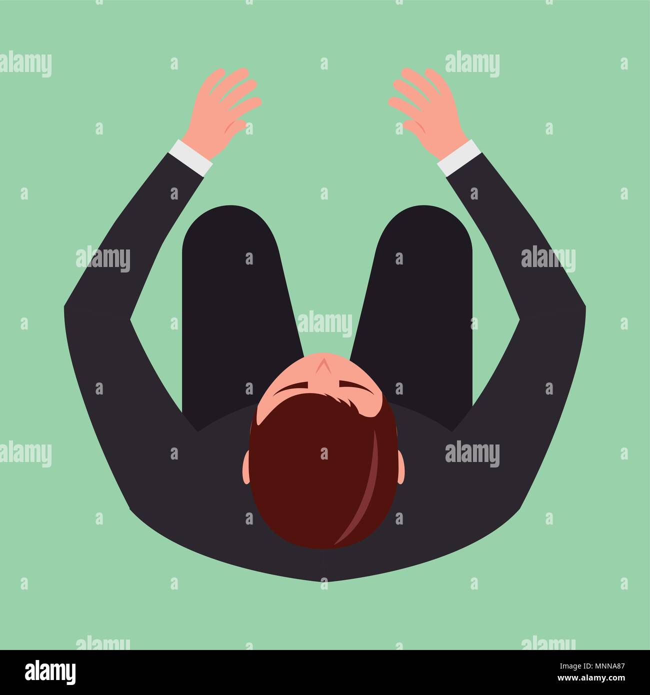 Group of people above view Stock Vector Images - Alamy