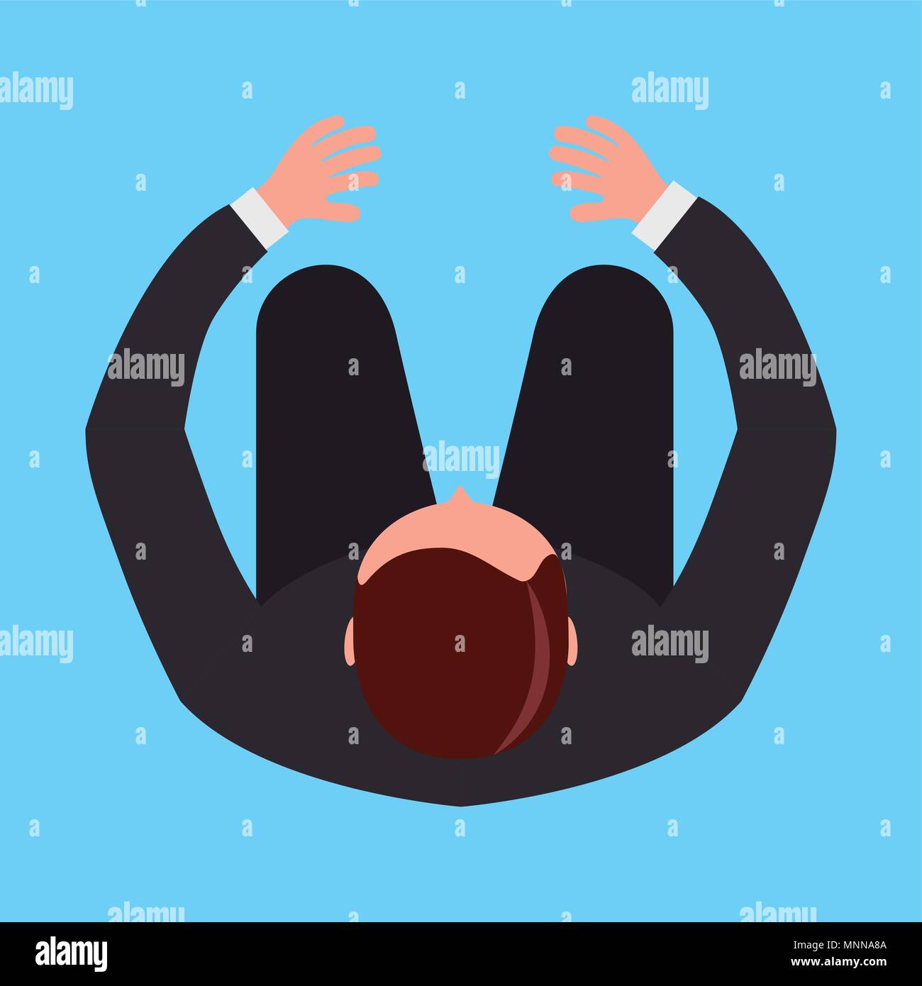 Office people overhead view Stock Vector Images - Alamy