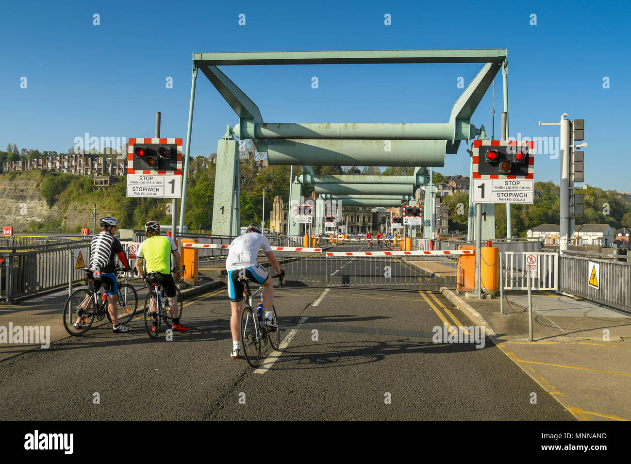 Waiting at the barriers hi-res stock photography and images - Alamy