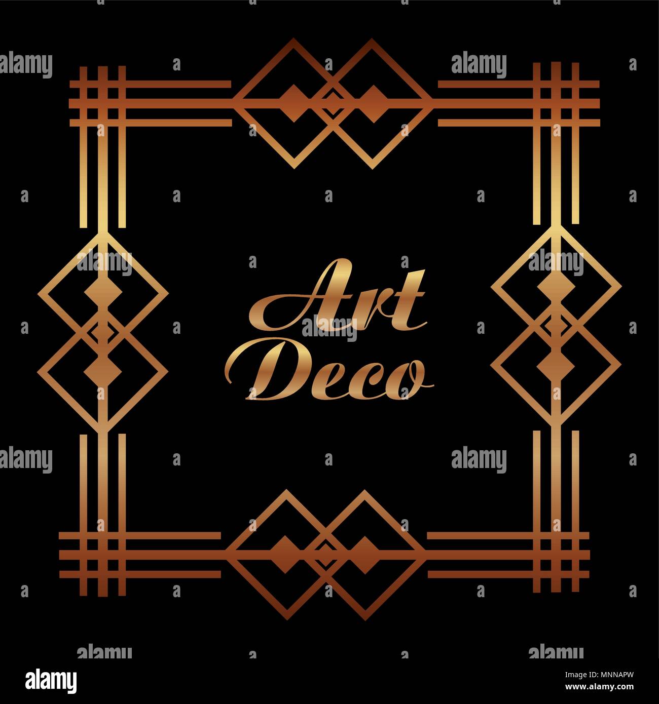 art deco floral cover frame victorian retro style Stock Vector Image ...