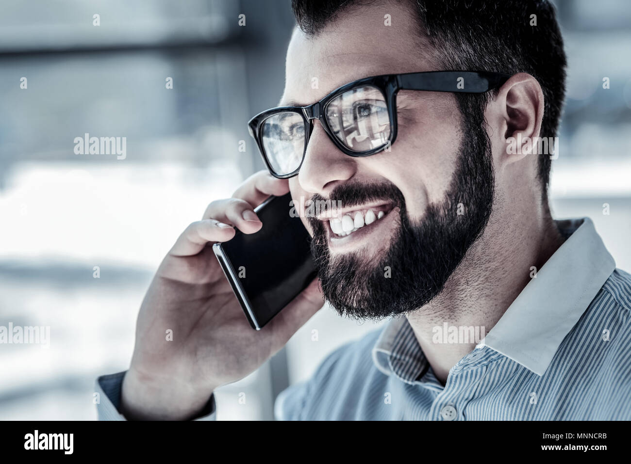 Bespectacled man hi-res stock photography and images - Alamy