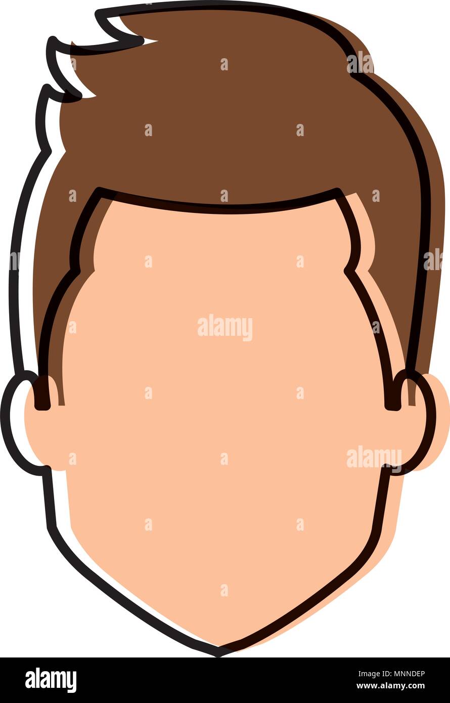 young man head avatar character Stock Vector Image & Art - Alamy