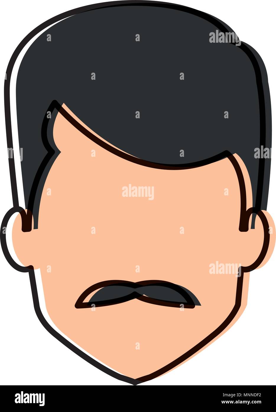 young man head avatar character Stock Vector Image & Art - Alamy
